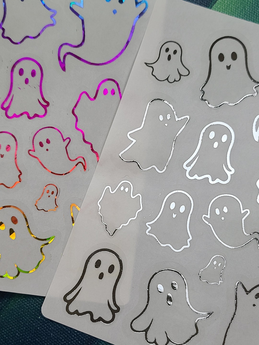 Ghost Stickers Holographic Boo Sticker Sheet Holographic Sticker Sheet ...