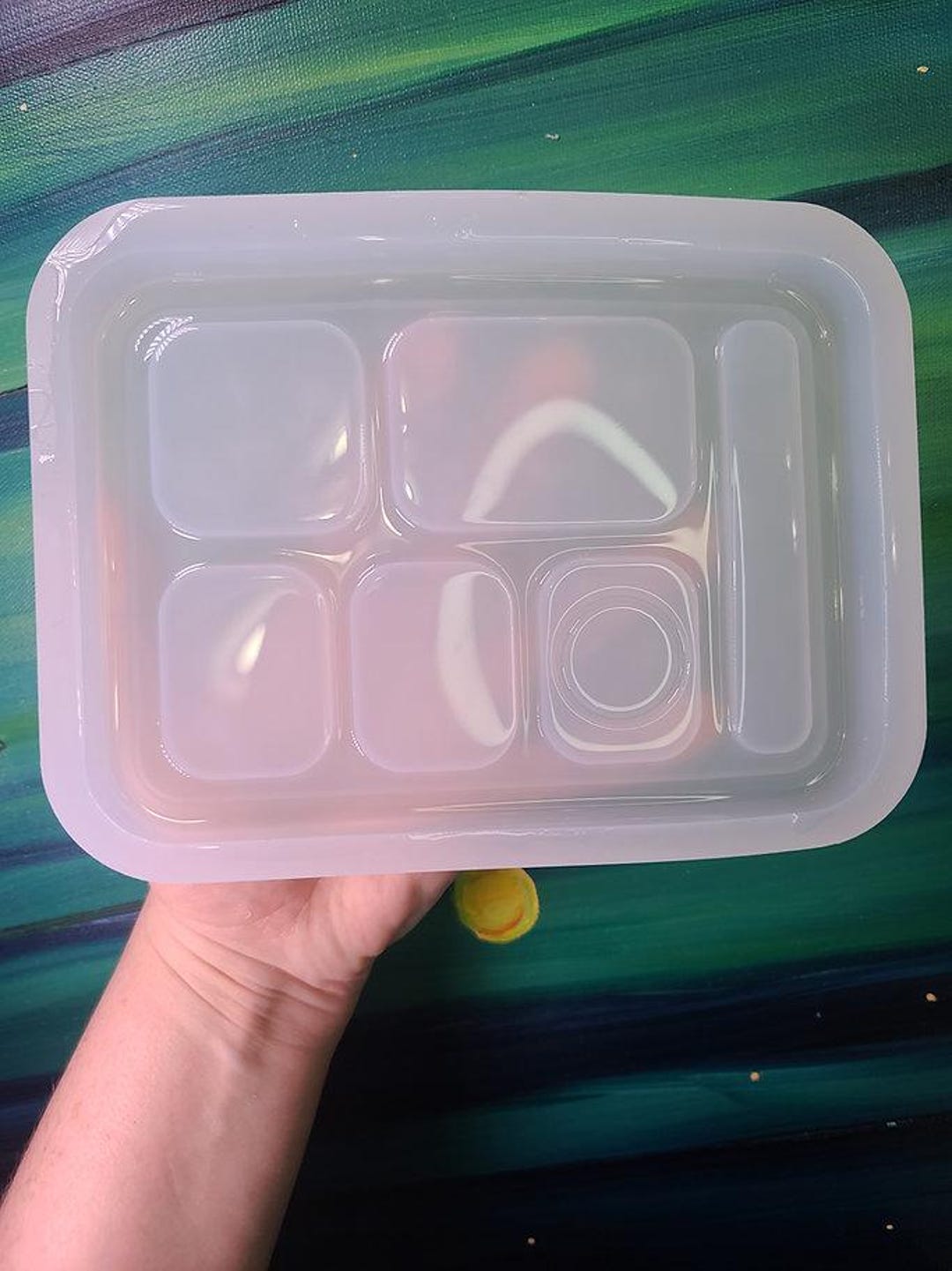 School Lunch Tray Glossy Mold Glossy Standing Deep Domed Glossy Mold ...