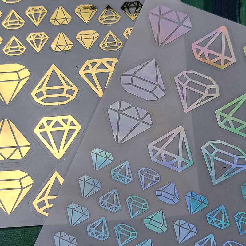 Diamond Stickers - Etsy