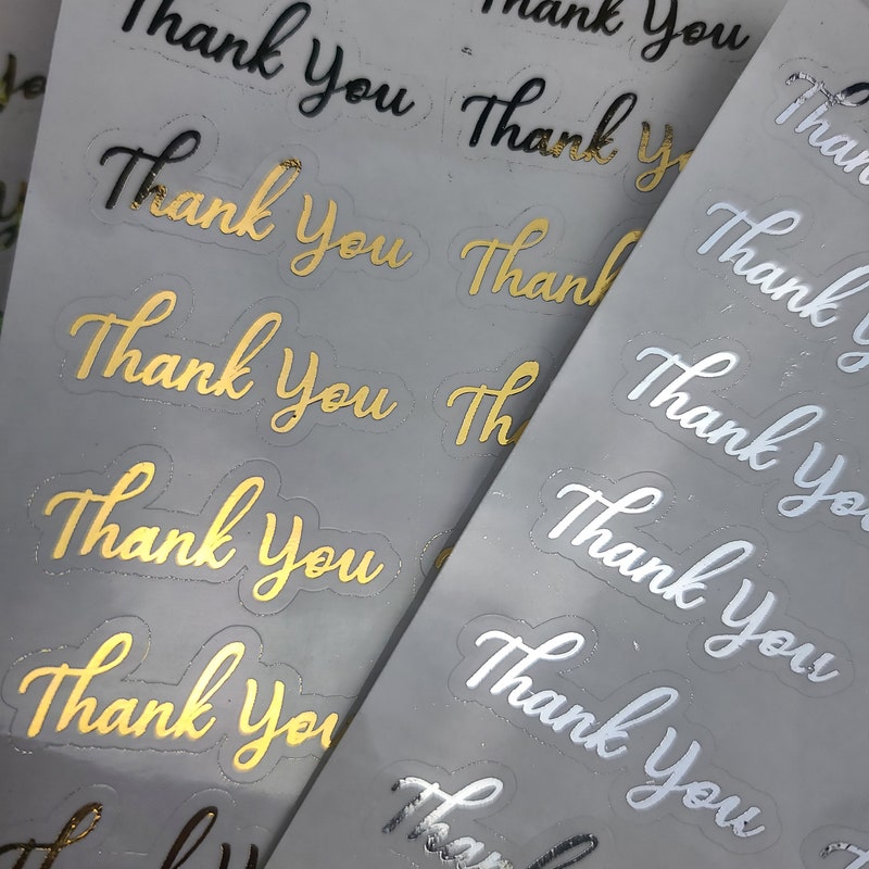 Thank You Stickers - Etsy