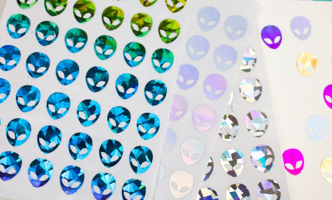 Alien Head Stickers Space Sticker Planners Stickers Alien Stickers ...