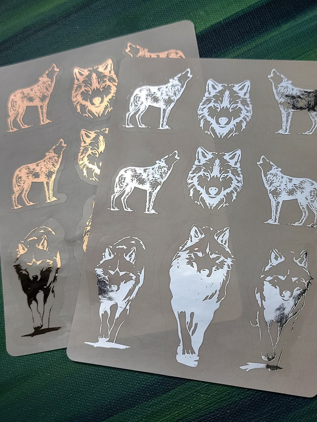 Wolf Stickers Holographic Wolf Stickers Iridescent Stickers Holographic ...