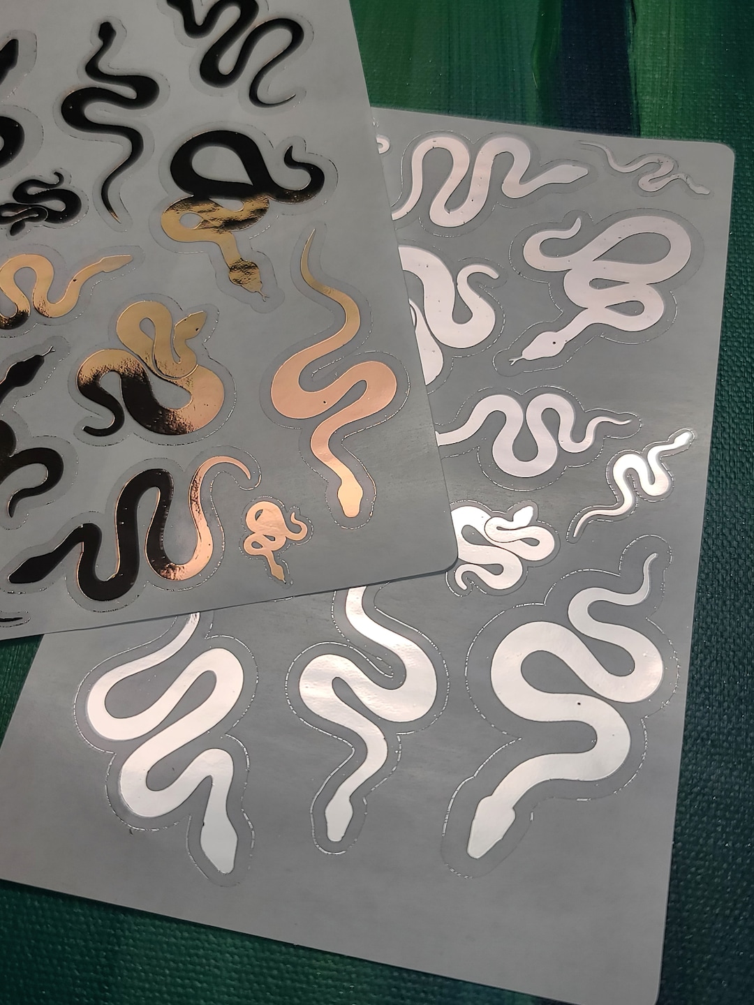 Snake Stickers Holographic Clear Snake Goth Stickers Sheet Mythology ...