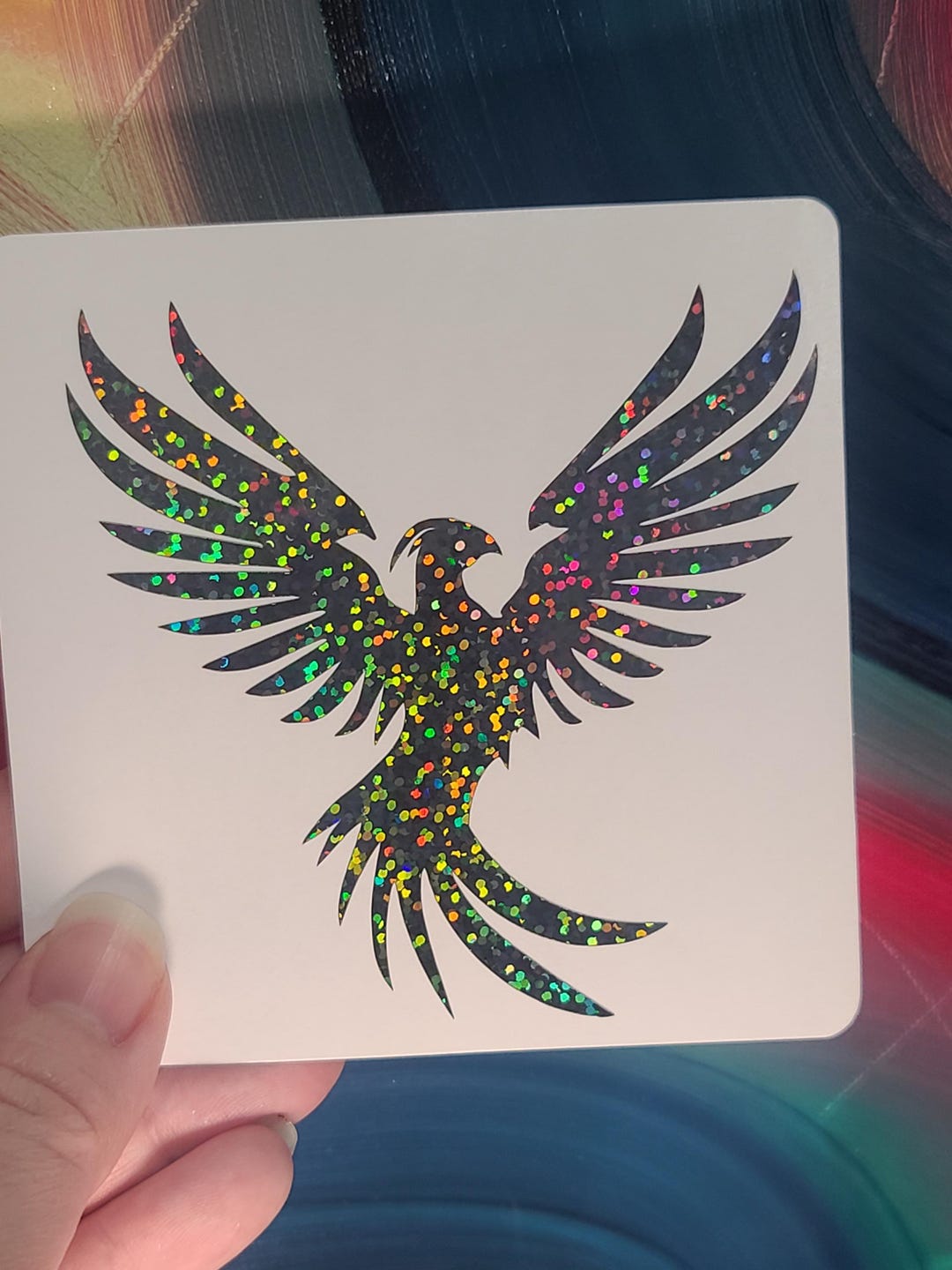 Phoenix Vinyl Sticker Waterproof Sticker Holographic Vinyl Glow in the ...