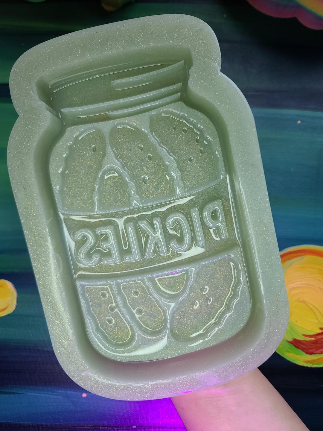 XL Pickle Jar Handmade Silicone Mold Home Decor Silicone Standing Mold ...