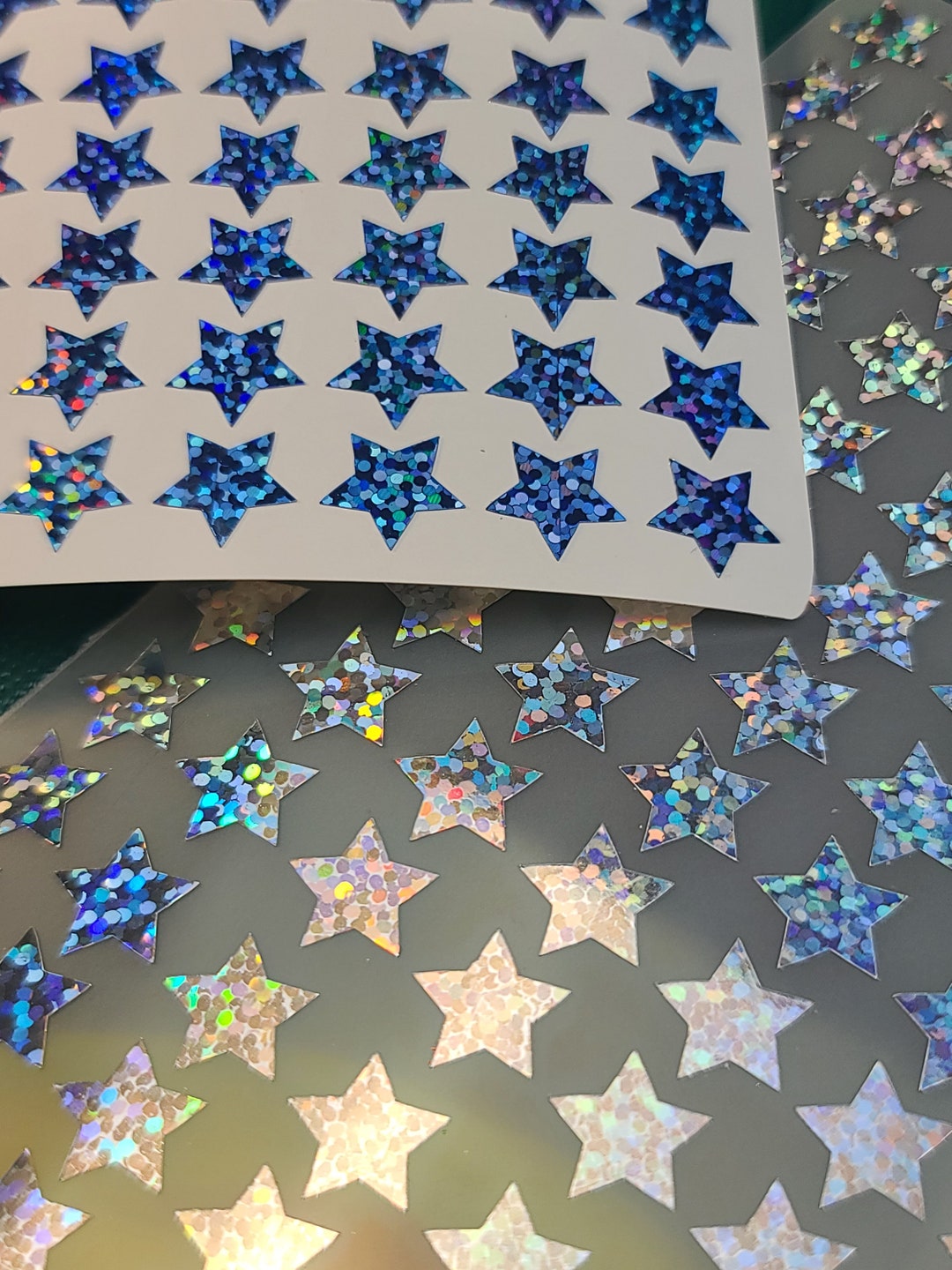 Half Inch Star Stickers Vinyl Star Waterproof Stars Holographic Vinyl ...