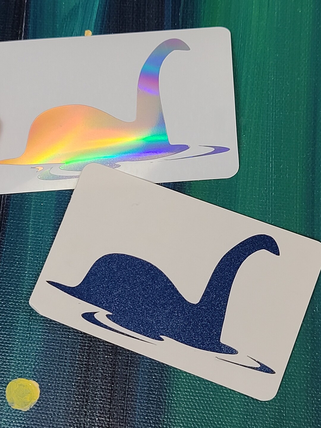 Loch Ness Monster Decal Waterproof Sticker Holographic Vinyl Glow Loch ...