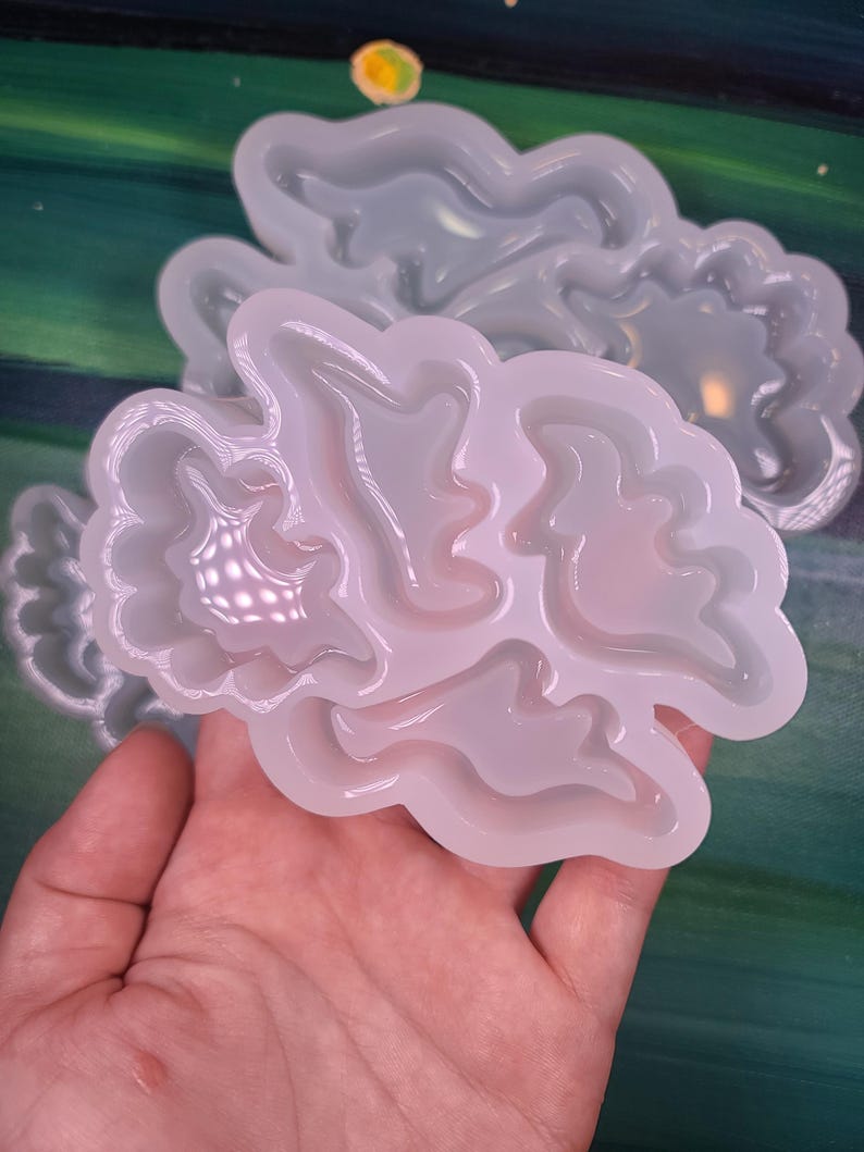 Shaker Dino Nugget Silicone Mold Choose Size Handmade Domed UV Epoxy ...