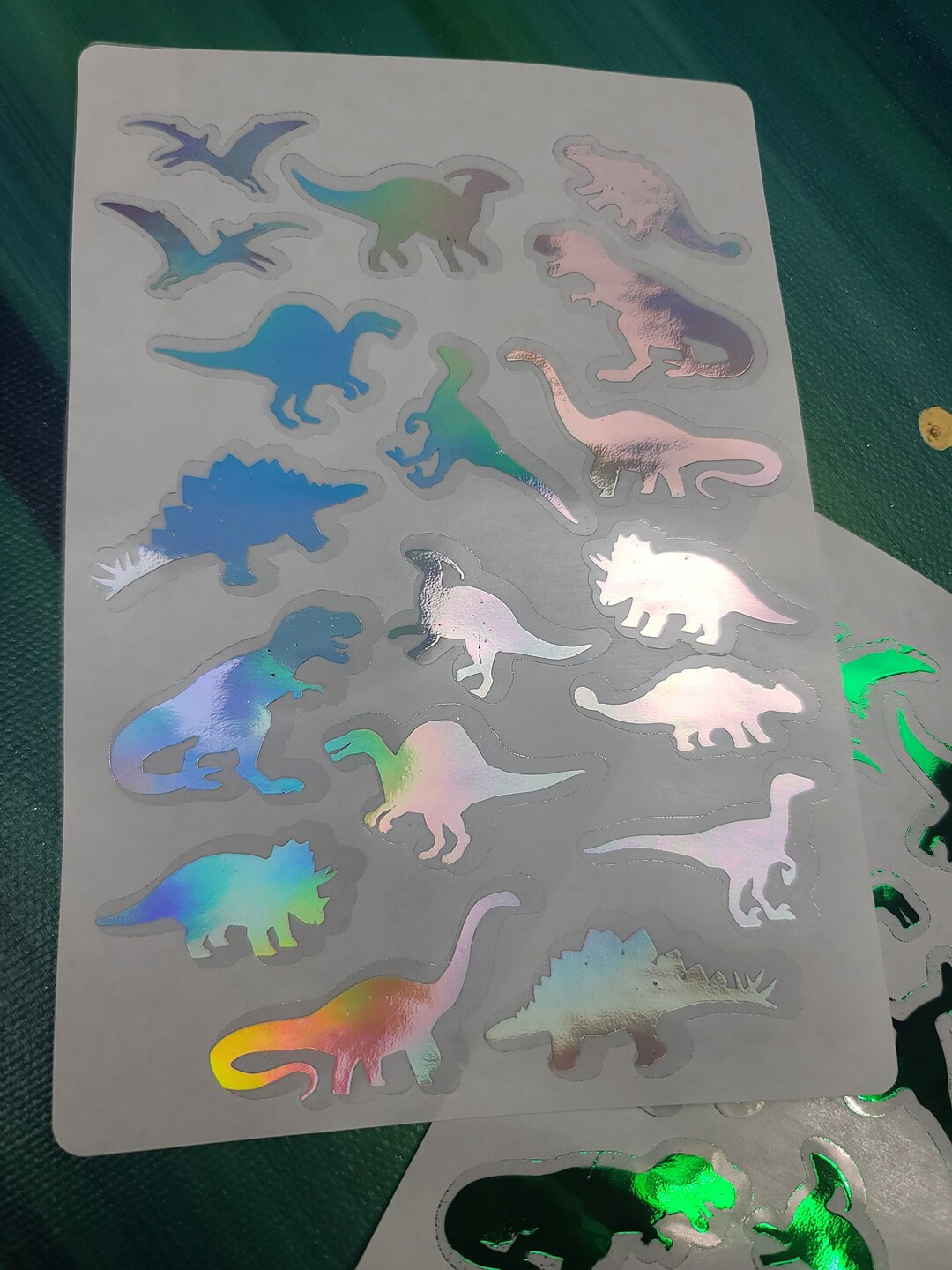 Dinosaurs Holographic Dino Dinosaur Stickers Rainbow Dinosaur Decal ...