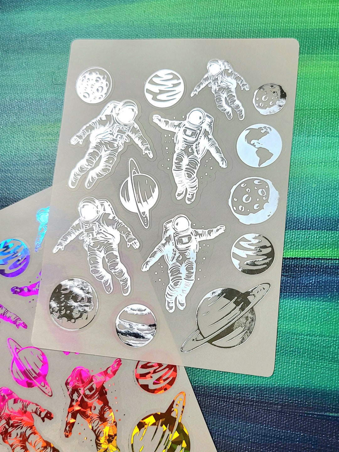 Astronaut Stickers Planet Stickers Space Stickers Clear Stickers ...