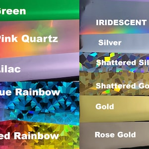 Foil Sparkle Stickers Clear Holographic Stickers and Star Sticker Sheet ...