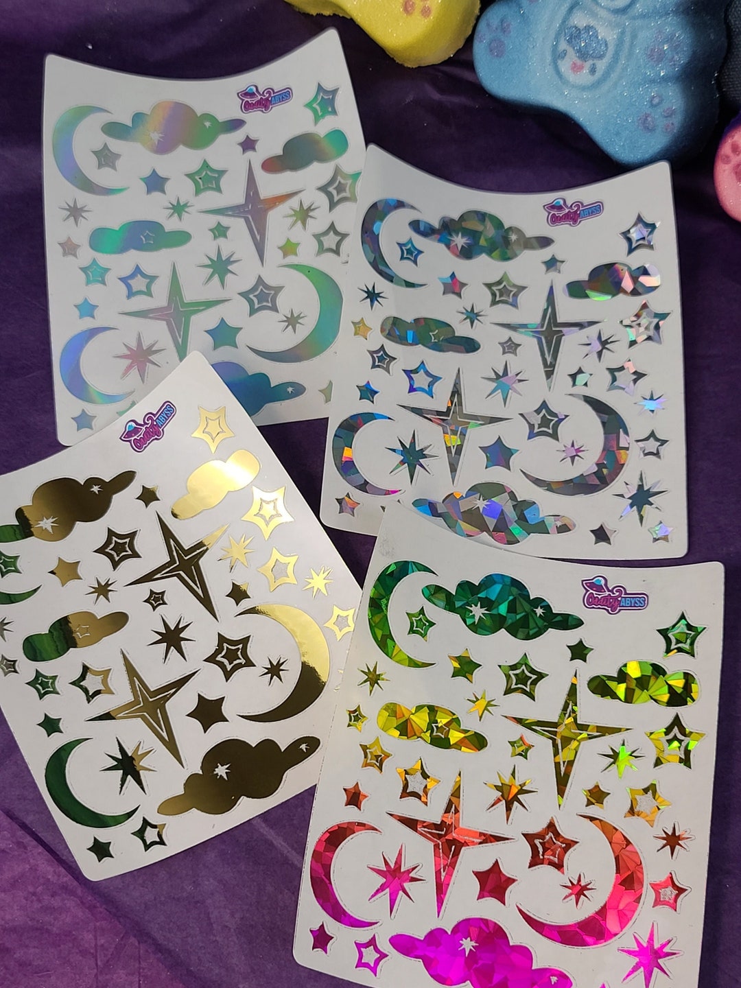 Sparkle Stickers Clear Stickers and Star Sticker Celestial Sticker ...