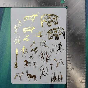 Cave Painting Stickers Cave Sticker Sheet Holographic Sticker Sheet ...