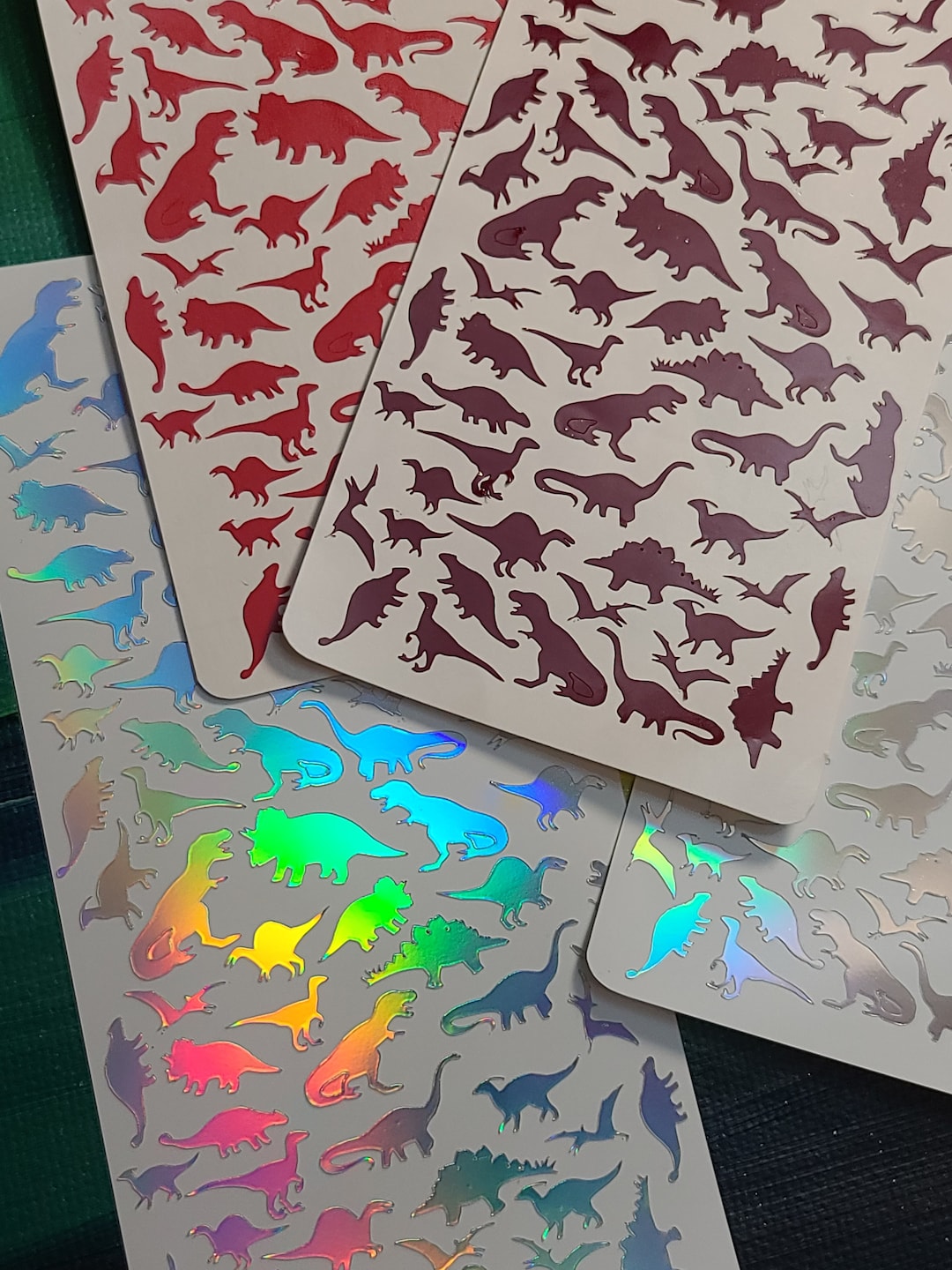 Tiny Dinosaur Sticker Sheet Waterproof Vinyl Dinosaur Stickers ...