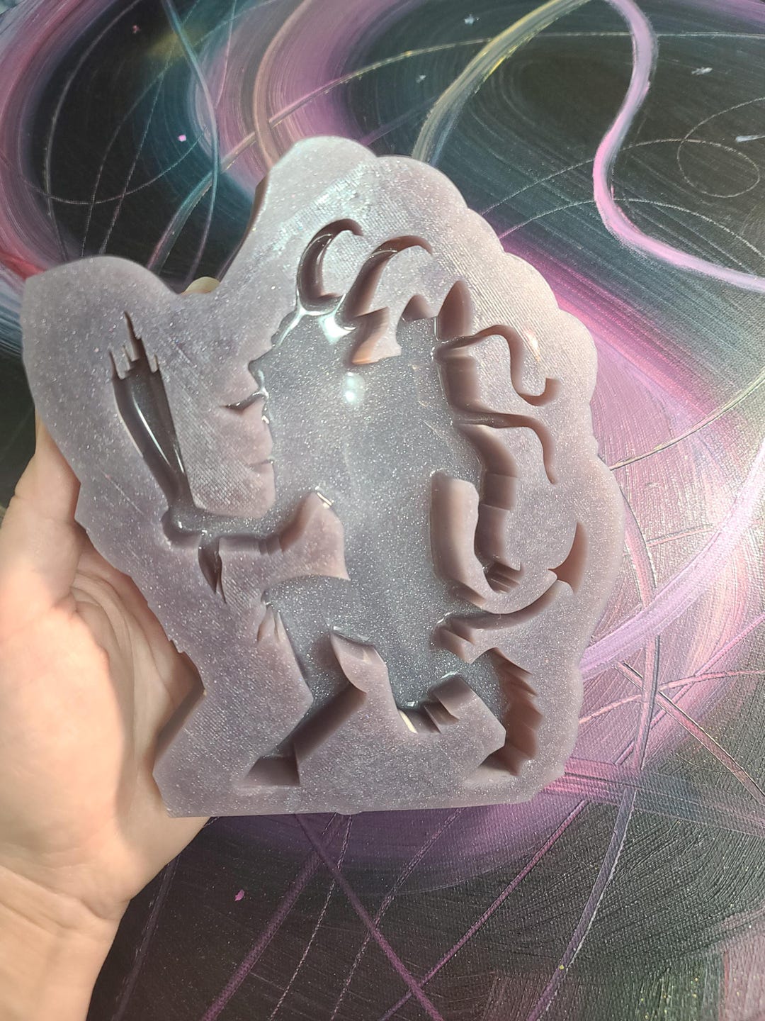 BIG Krampus Mold Decoration Silicone Mold Christmas Silicone Standing ...