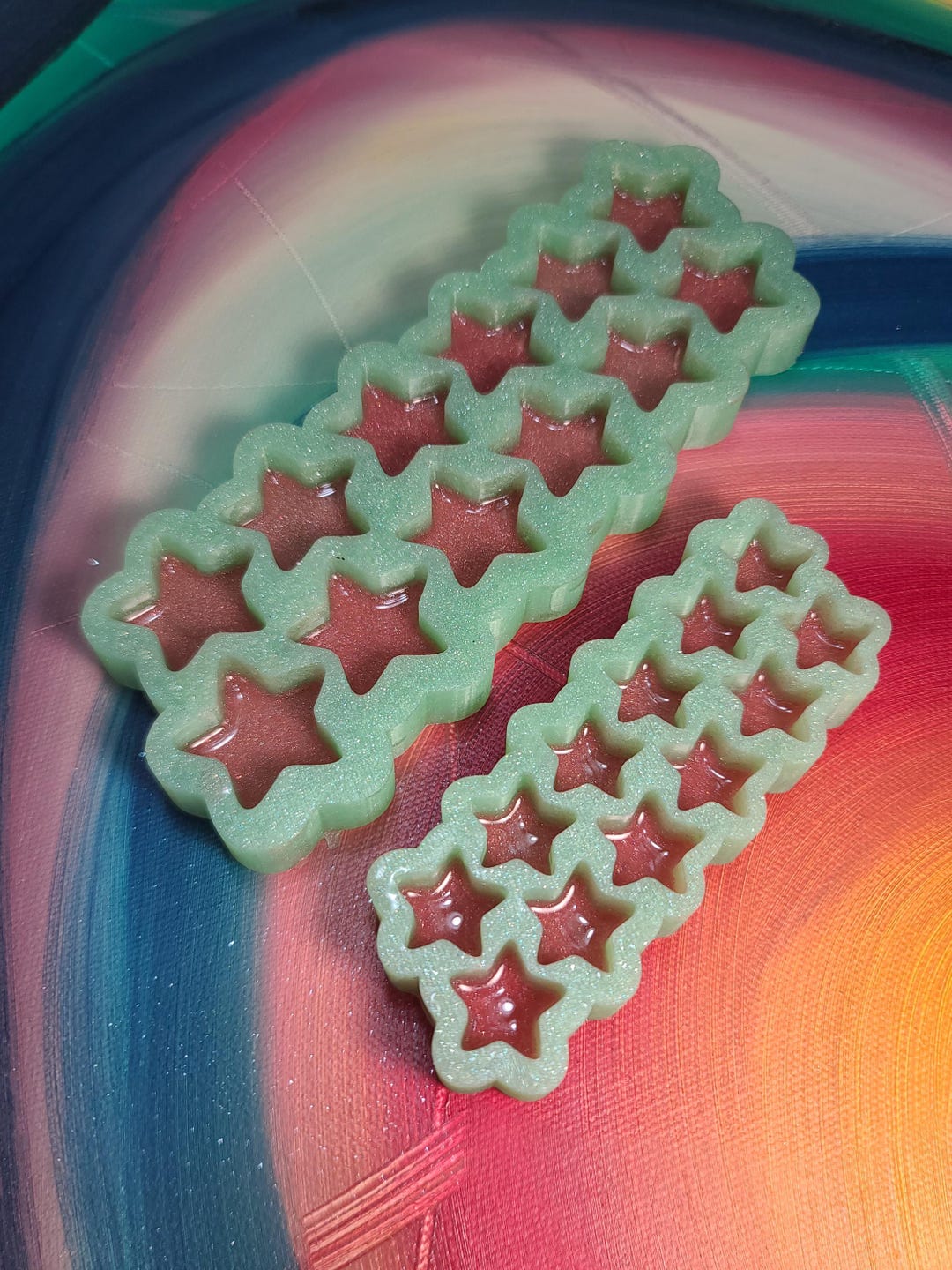 Dozen Stars Mold Silicone Mold Silicone Choose Size Rounded Shiny Epoxy ...