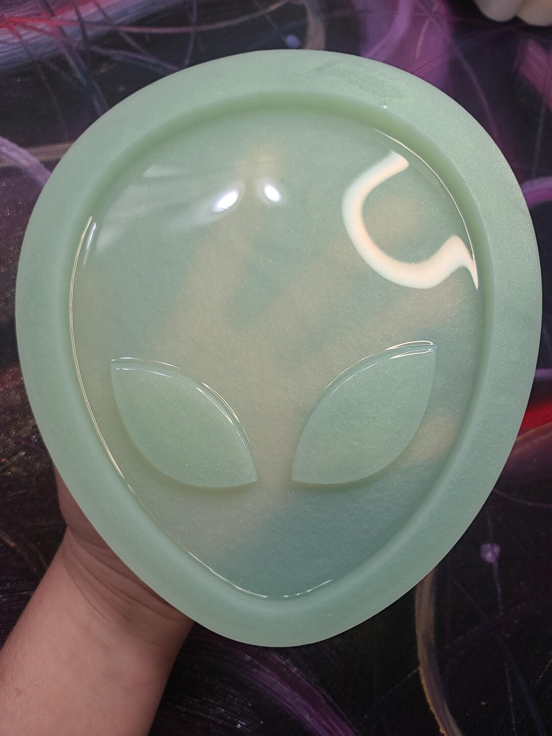 XL Alien Head Mold Silicone Wall Art Alien Mold Resin Art Mold Premium ...