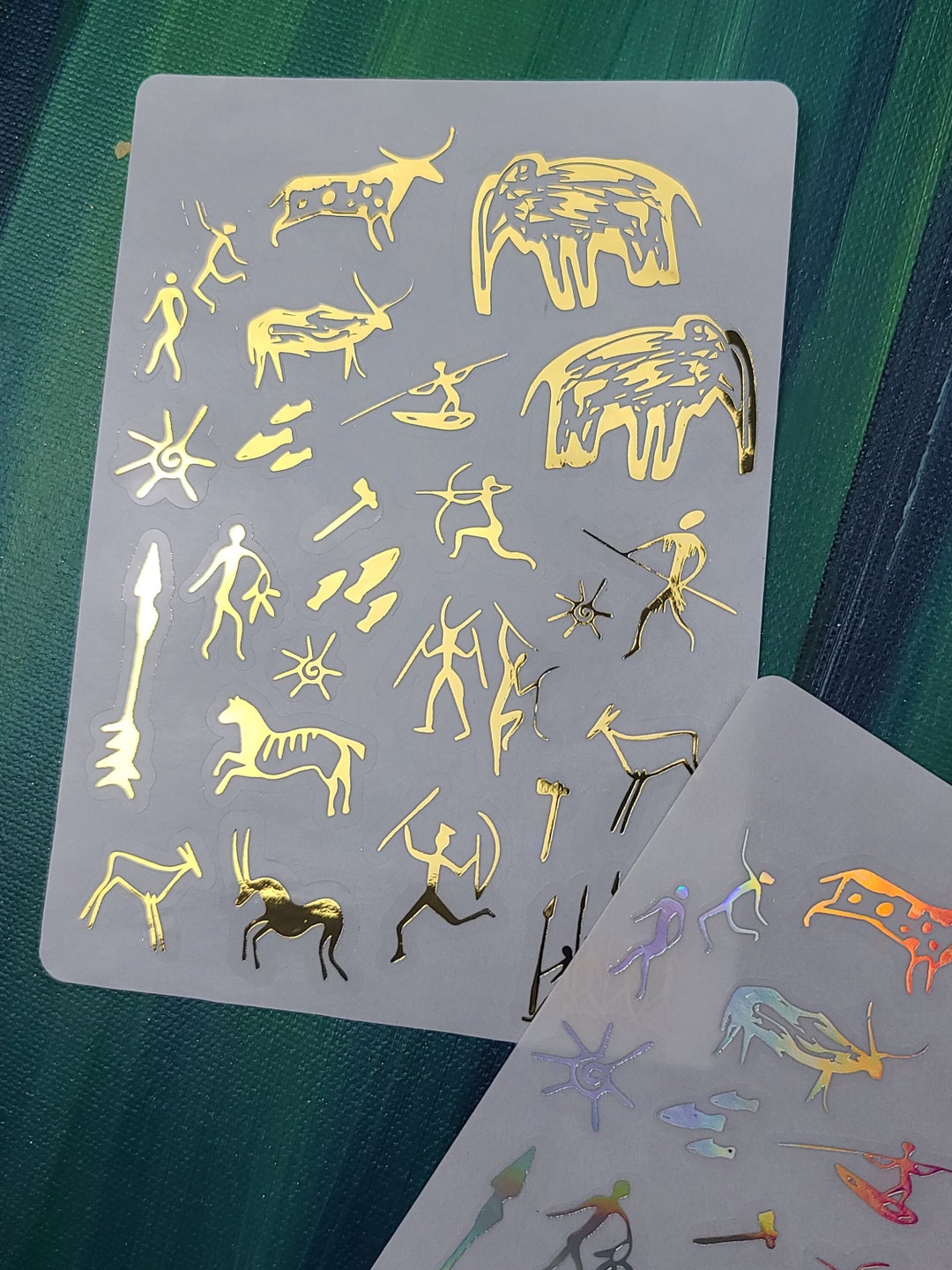 Cave Painting Stickers Cave Sticker Sheet Holographic Sticker Sheet ...