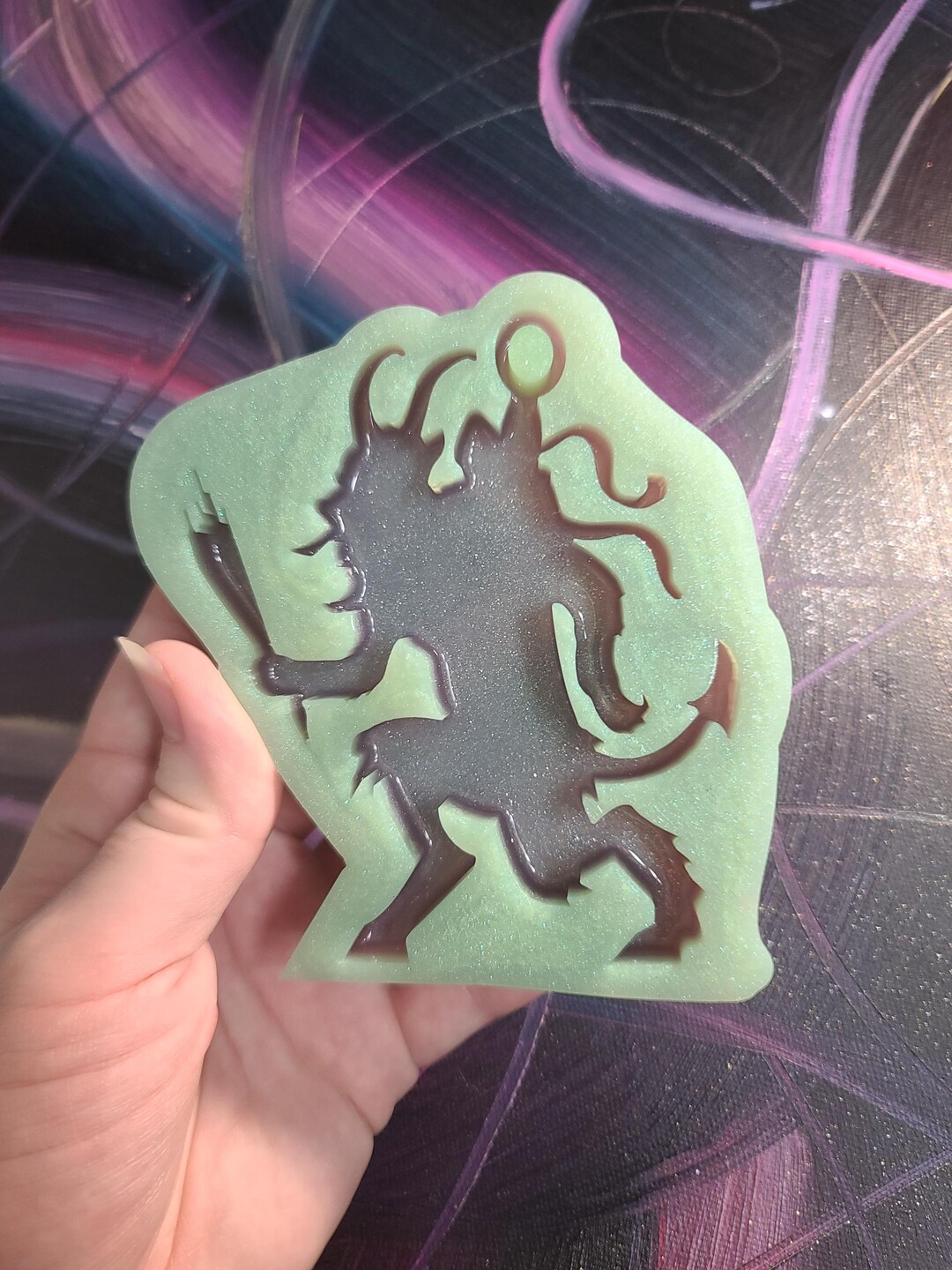 Krampus Mold Ornament Silicone Mold Christmas Silicone Standing Mold ...