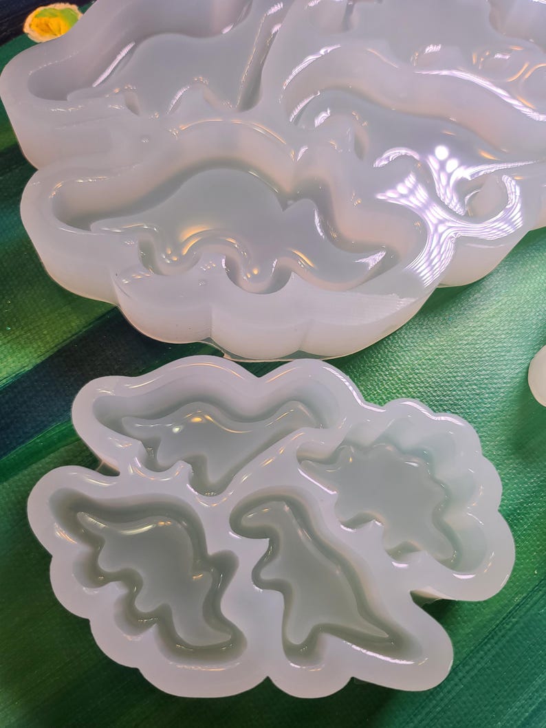 Shaker Dino Nugget Silicone Mold Choose Size Handmade Domed UV Epoxy ...
