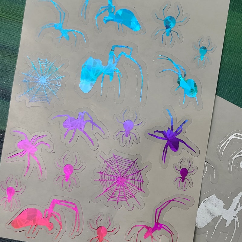Spider Stickers - Etsy