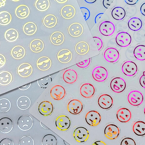 Smiley Face Stickers - Etsy