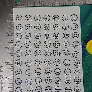 Emoji Smiley Face Stickers Transparent Holographic Smiley Stickers ...