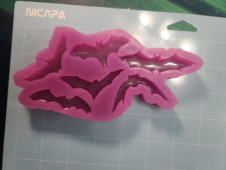 Big Bat Silicone Mold, Handmade Silicone Mold Clear for UV Epoxy Crafts ...