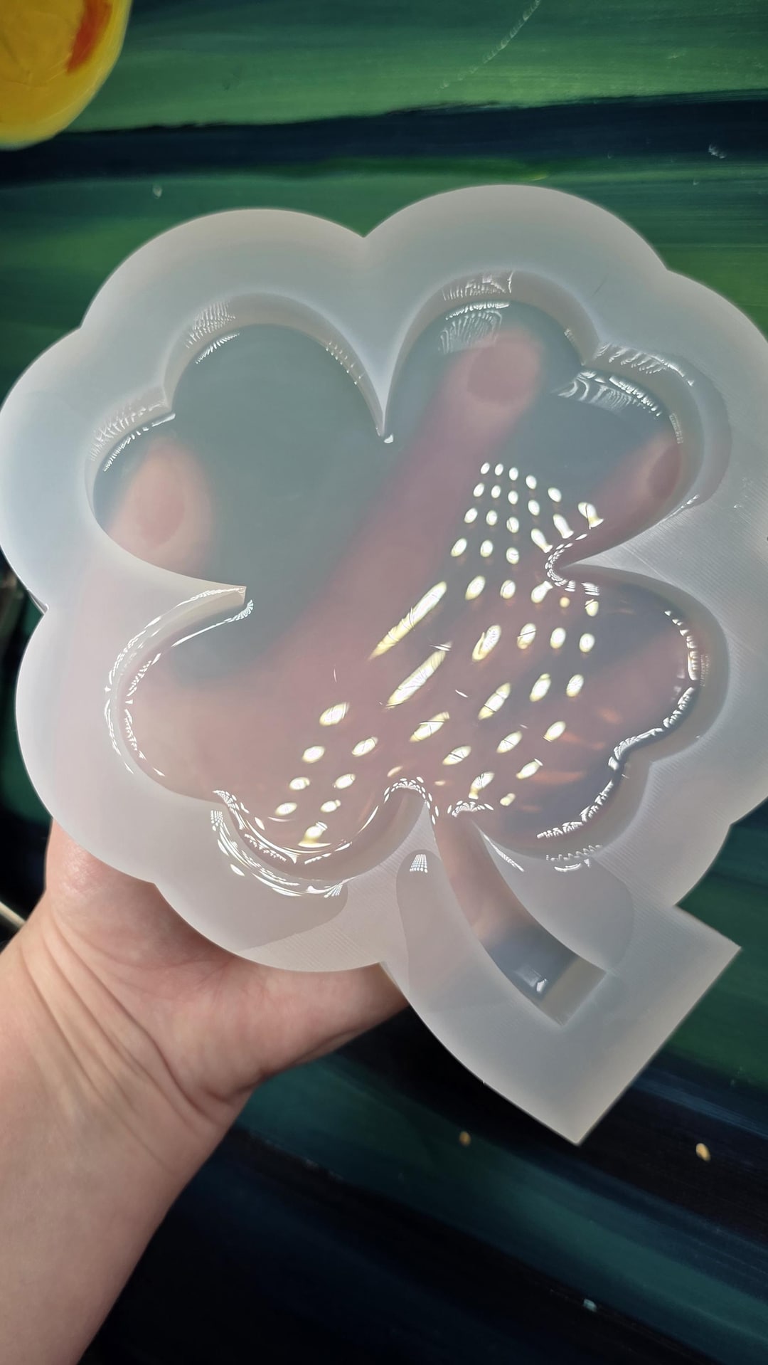 XL Four Leaf Clover Silicone Mold — Handmade Domed UV Epoxy Mold With ...