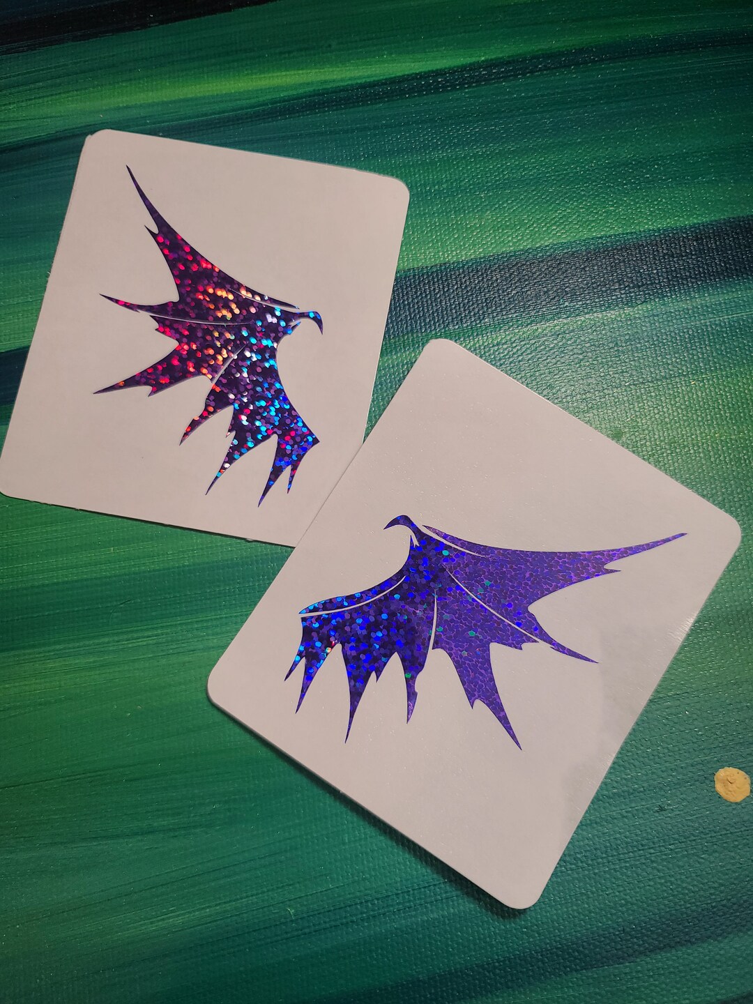 Wing Decals Dragon Wing Stickers Waterproof Dragon Sticker Holographic ...