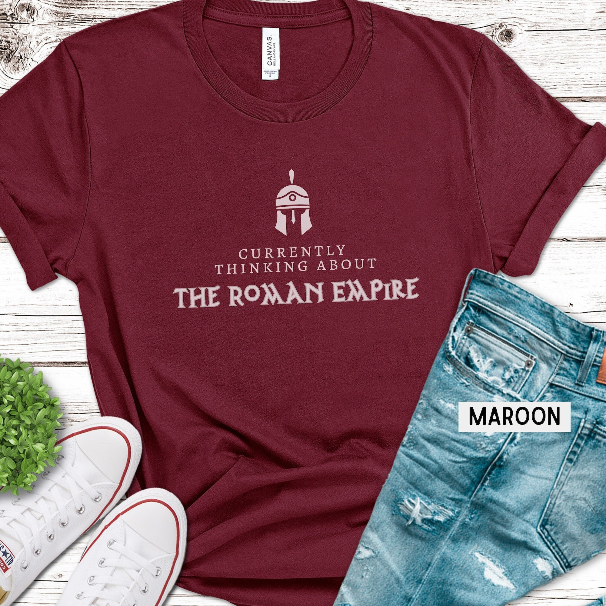 Thinking About the Roman Empire, Dad Shirt, Funny Shirt for Men, Gift ...