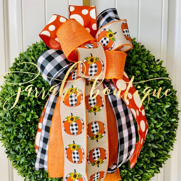 Fall Wreath Bow - Etsy
