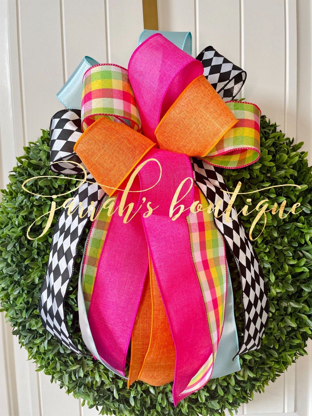 Spring, Summer Bows for Wreaths, Wreath Bows, Lanterns, Flag Holders ...