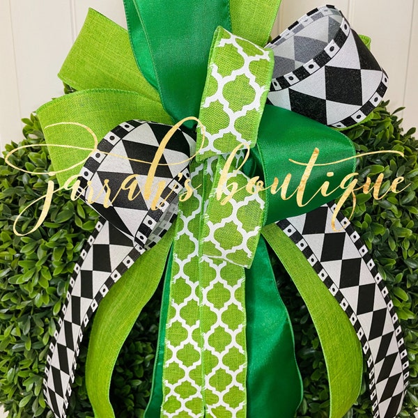 St Patricks Day Bow - Etsy