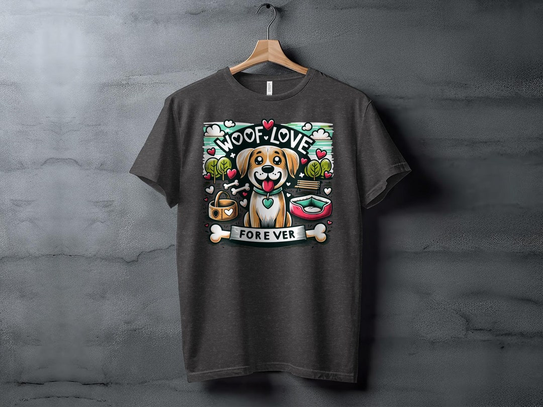 Woof Love Forever Dog Breeds Valentines Day Love - Etsy