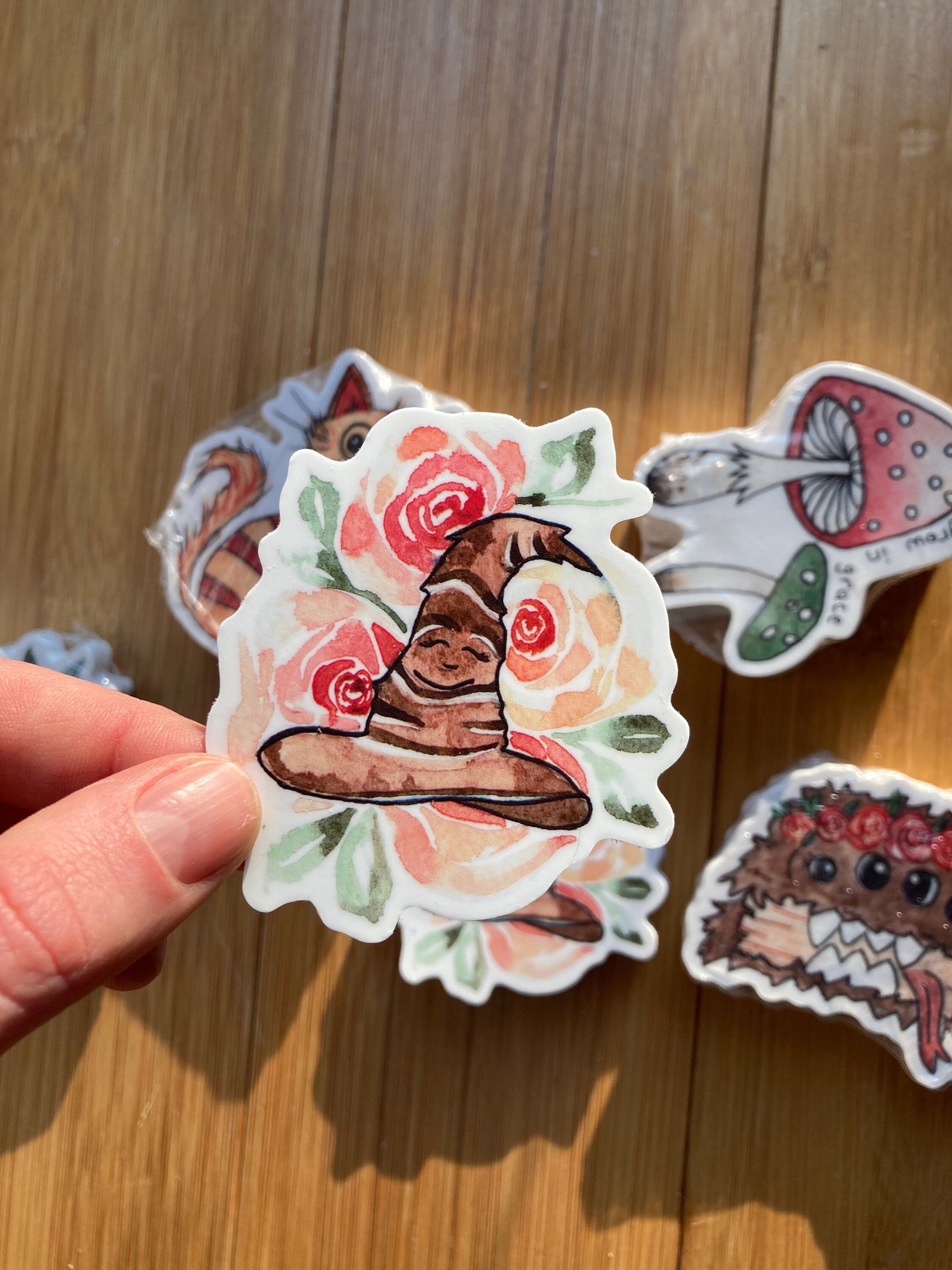 Wizard Hat Sticker Watercolor Art Waterproof Sticker - Etsy