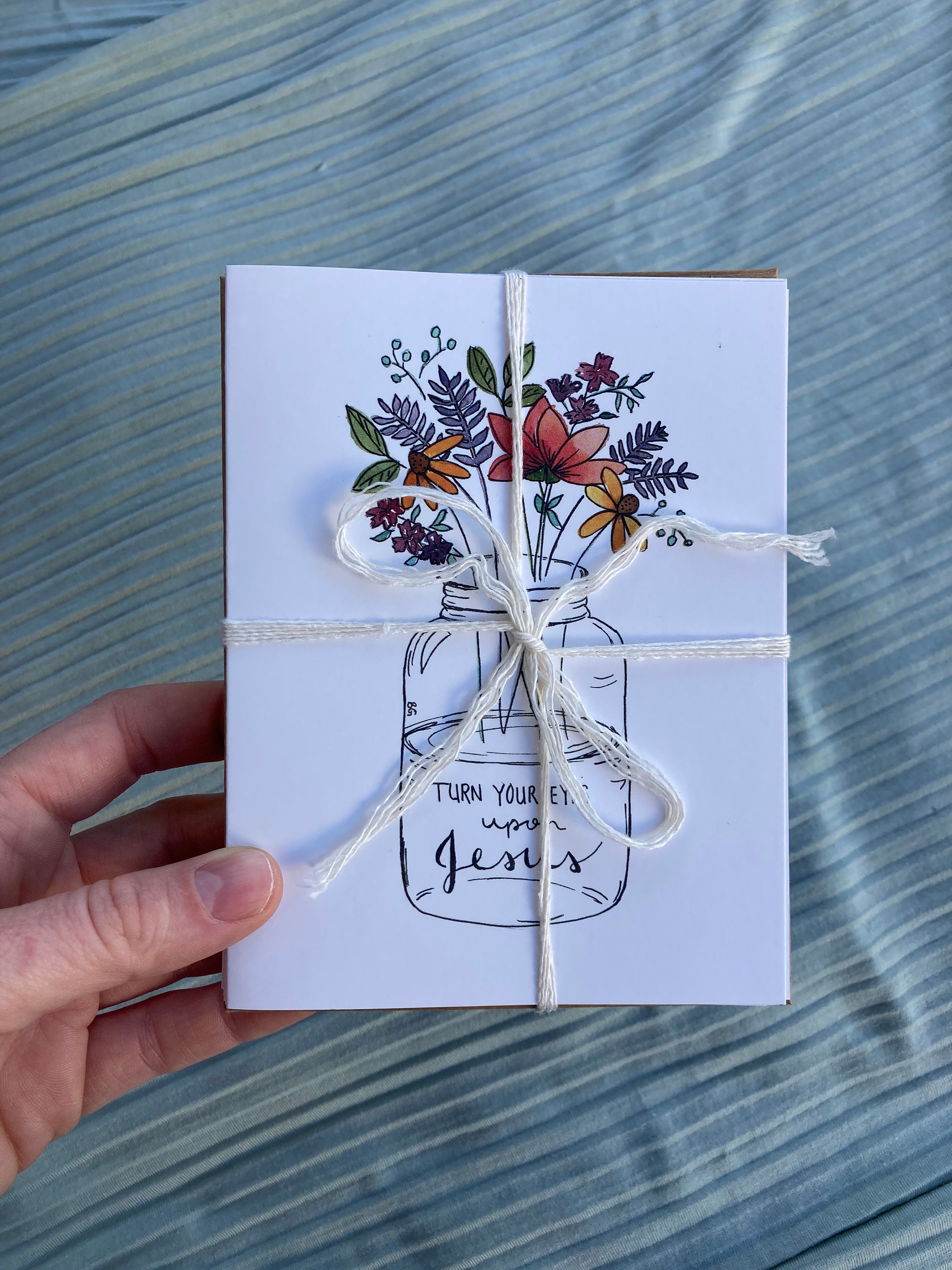 6 Pack Watercolor Greeting Cards | Turn Your Eyes Upon Jesus ...