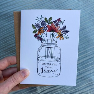 6 Pack Watercolor Greeting Cards | Turn Your Eyes Upon Jesus ...