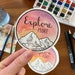 Explore Sticker Watercolor Sticker Vinyl Sticker Waterproof Sticker ...