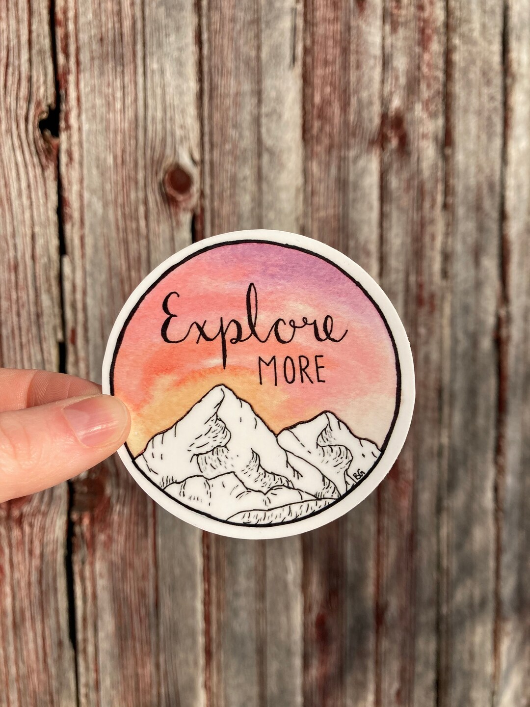 Explore Sticker | Watercolor Sticker | Vinyl Sticker | Waterproof ...