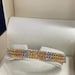 14K Solid Gold Dorica Beaded Bracelet: Three-color Patterned Gold - Etsy