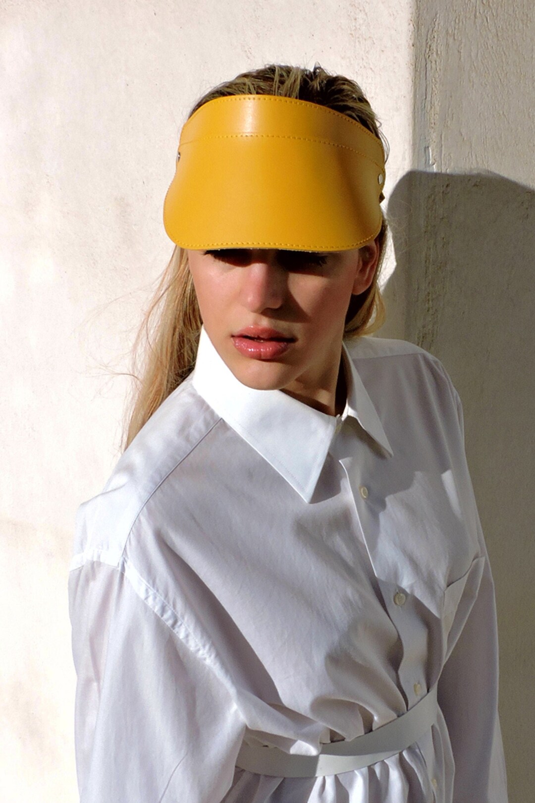 Handmade Yellow Visor for Women Minimal Accessory Hat Visor - Etsy