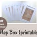Map Design Gift Box Template: DIY Printable Paper Box (PDF Download) - Etsy
