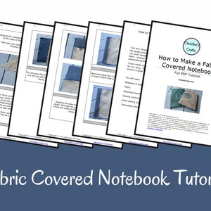 How To Make A Fabric Notebook Cover Tutorial Instant - Etsy