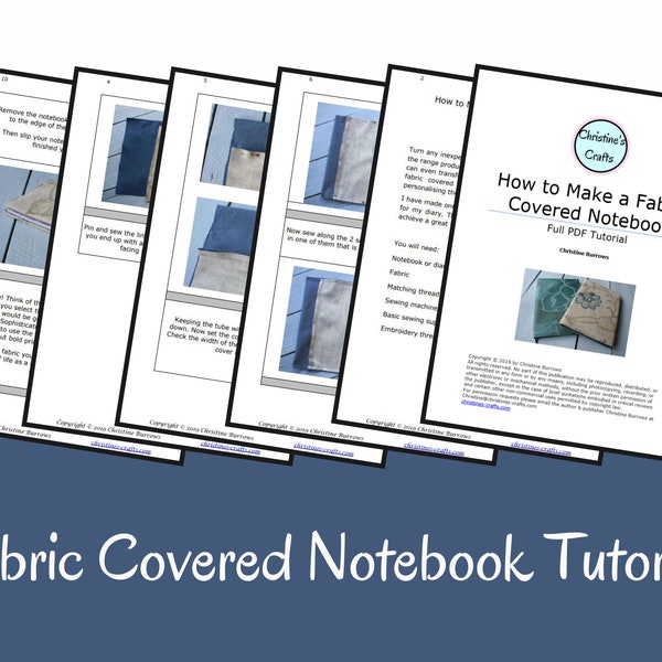 Notebook Cover Sewing Pattern - Etsy