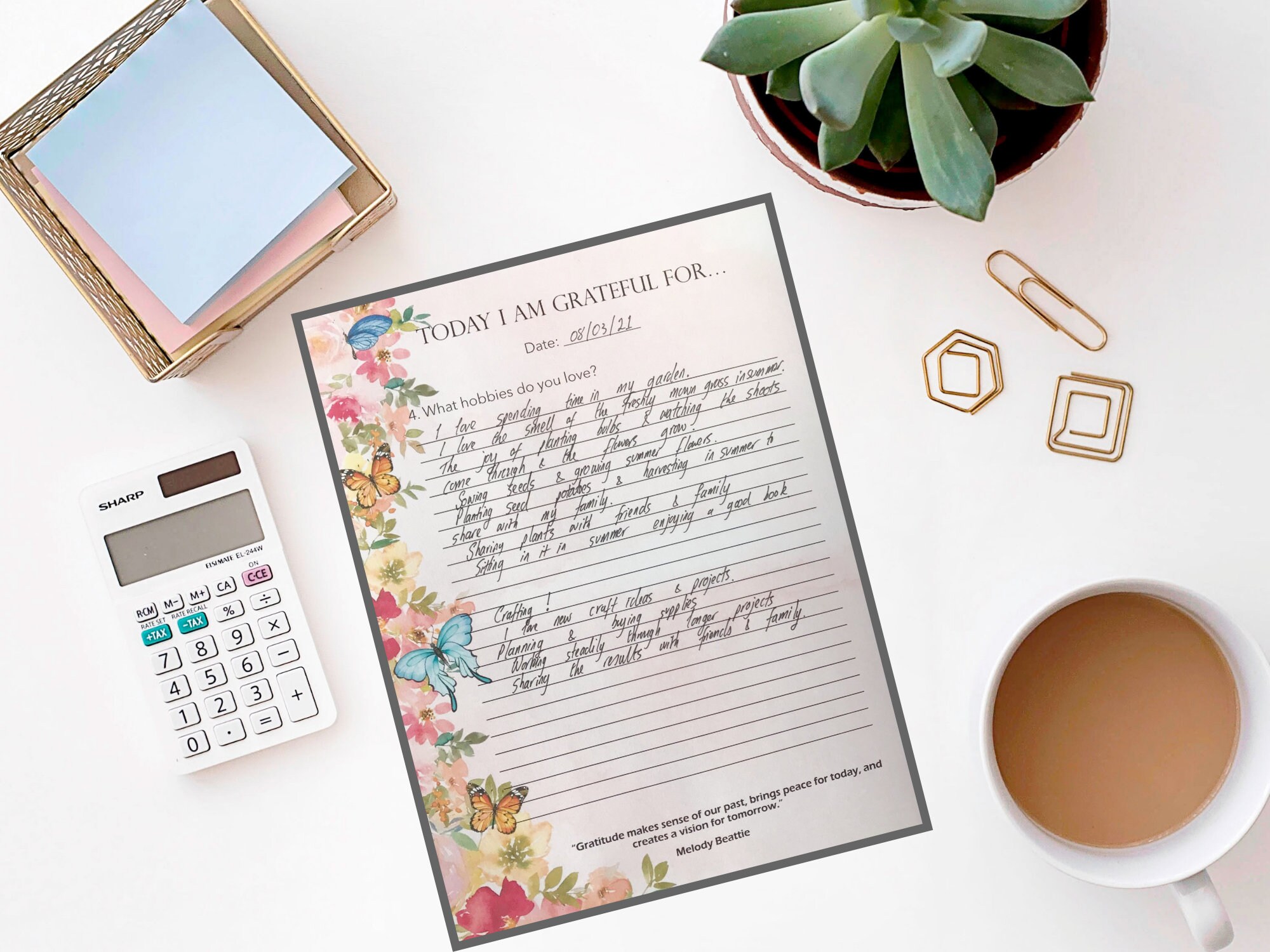 30 Day Gratitude Journal Printable Each Day With a New - Etsy UK