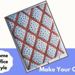 How to Make a Fabric Padded Pinboard / Noticeboard Tutorial - PDF ...