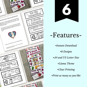 Printable Colouring Bookmarks for Valentine Day Kids Craft Activities ...