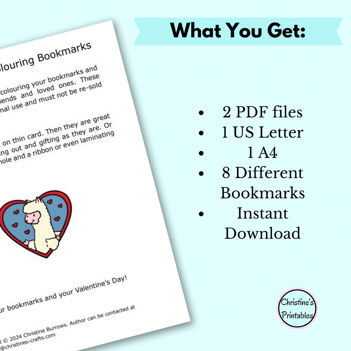 Printable Colouring Bookmarks for Valentine Day Kids Craft Activities ...