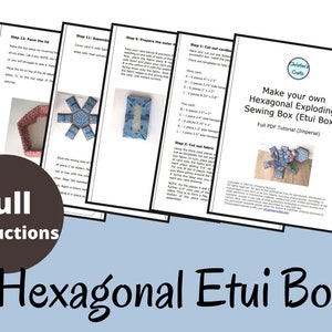 Hexagonal Etui / Exploding Sewing Box Tutorial and Pattern - Instant Download - Etsy